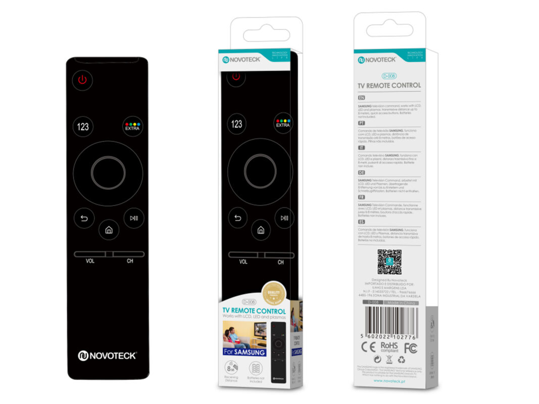 Controle Remoto Novoteck D-008 Minimalista para Samsung – NOVOTECK